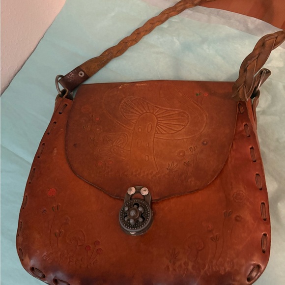 Bags | Vintage Brown Leather Shoulder Bag | Poshmark